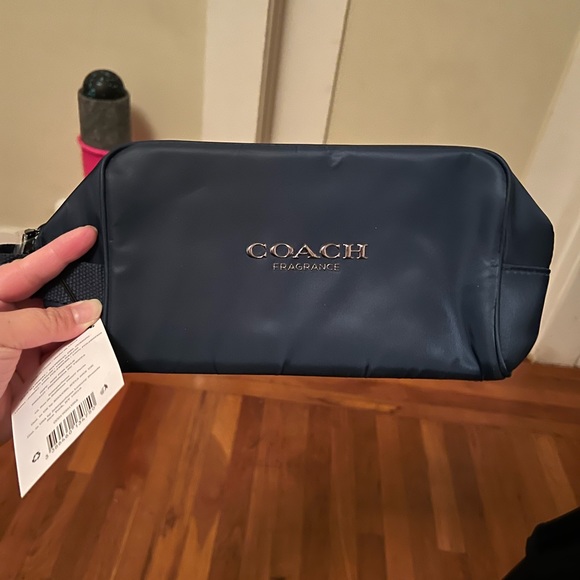 Coach | Bags | Coach Navy Nylon Makeup Pouch | Poshmark